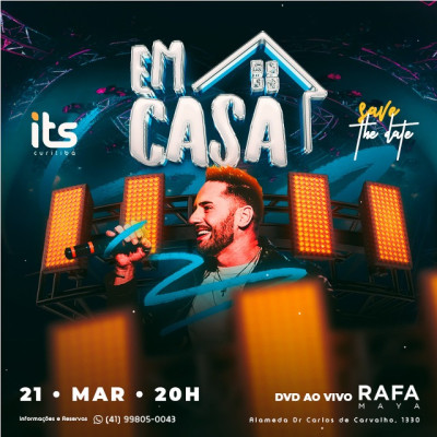 GRAVAÇÃO DVD - EM CASA COM RAFA MAYA | GoIngressos | Its Curitiba